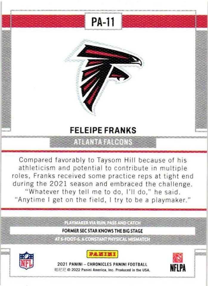 FELEIPE FRANKS 2021 Chronicles #PA-11 BUY ANY 2 ITEMS FOR 50% OFF ...