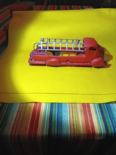 NICE MARX TOY CAB OVER FIRE ENGINE PRESSED STEEL 1940'S | eBay