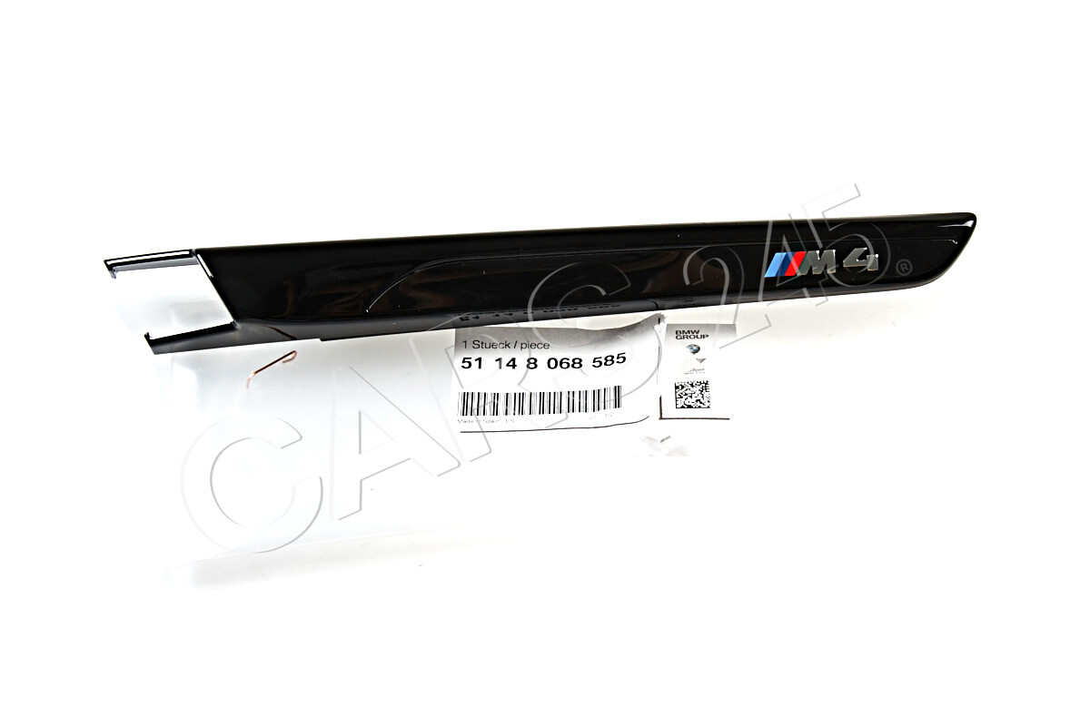 Genuine BMW MOS M4 GT4 Ornament Grille Black High Gloss Side Left ...