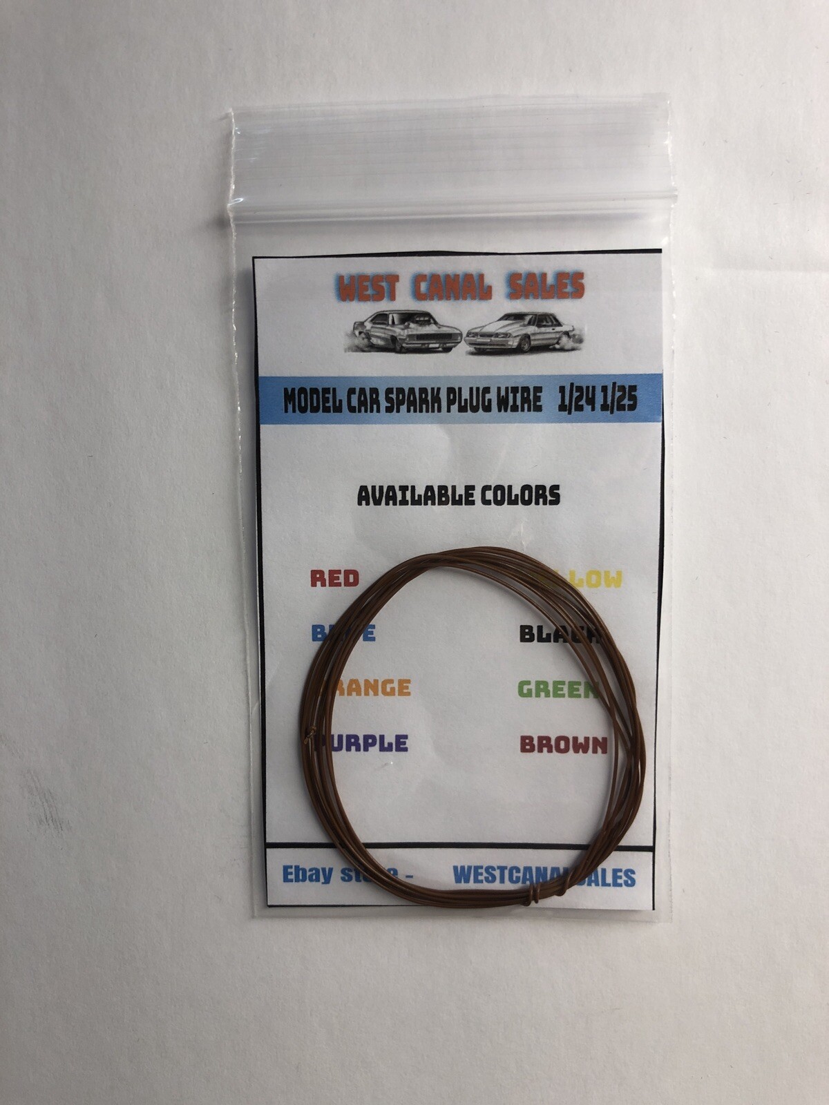 5 Feet Brown Spark Plug Wire For 1/24 1/25 Scale Model Car | eBay