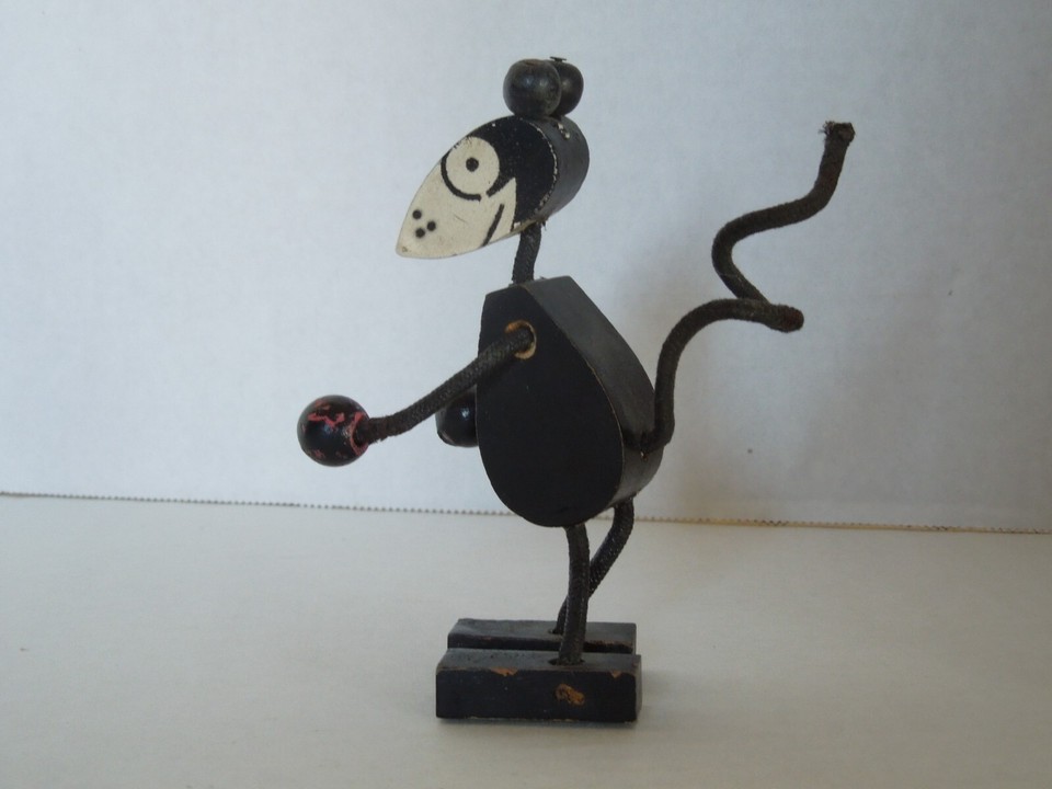 MICKY MOUSE PRE DISNEY MICKEY MOUSE PERFORMO TOY CO POSEABLE WOODEN TOY ...