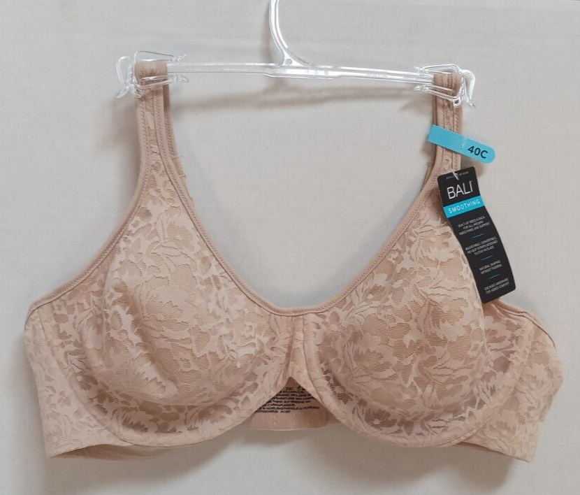 Bali Passion for Comfort Back Smoothing Underwire Bra DF3382 Size 38c ...