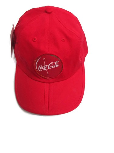 Coca-Cola Baseball Cap Hat Red Patch with Bottle Silhouette Logo ...