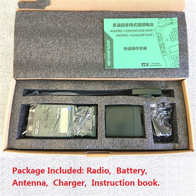 15W TRI AN/PRC-152 Handheld Radio MBITR Multiband Walkie Talkie ...