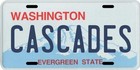 The Cascades Cascade Range Washington State Aluminum WA License Plate ...