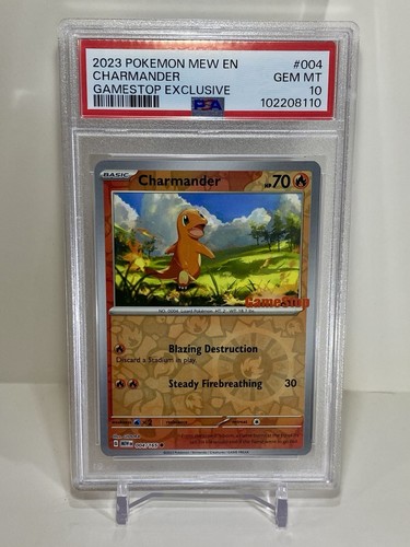 2023 POKEMON MEW EN-151 GAMESTOP EXCLUSIVE #004 CHARMANDER PSA 10 | eBay