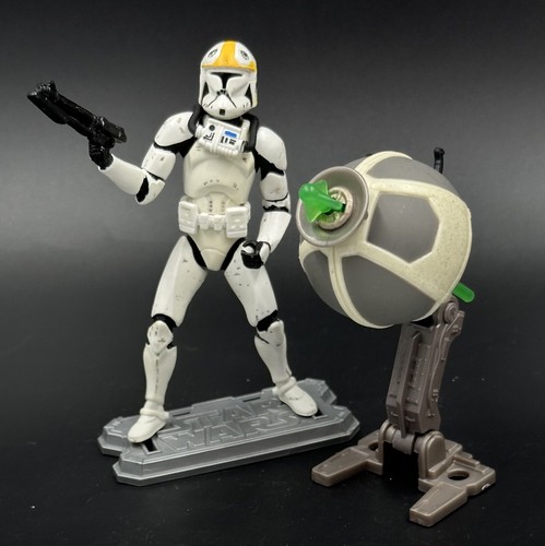 2002 Star Wars CLONE GUNSHIP PILOT 100% Complete w/Ball Turret 3.75 ...