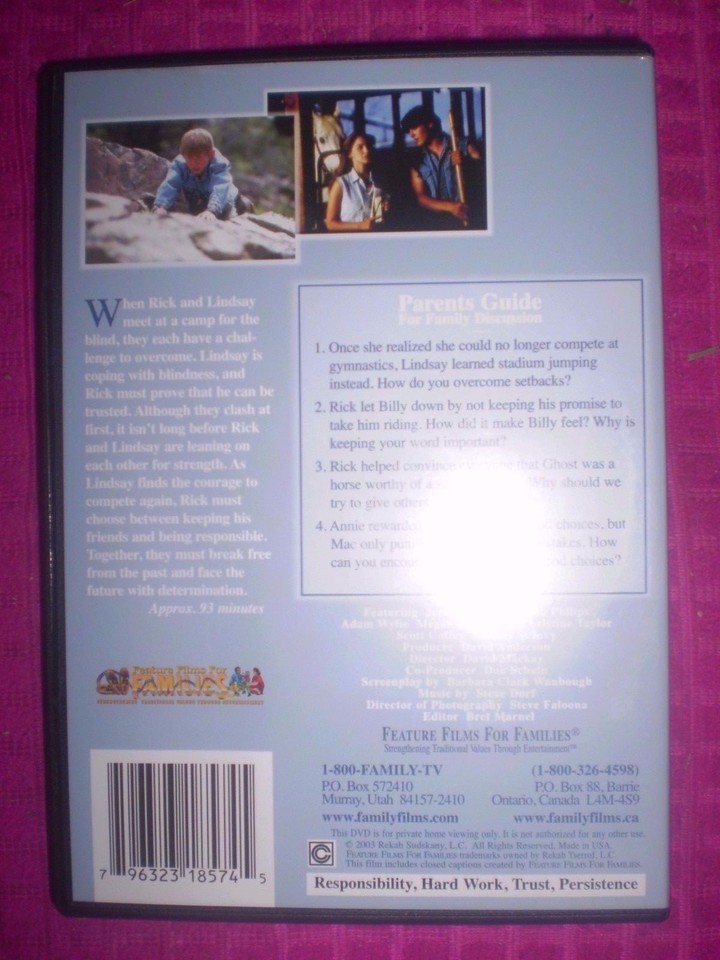 BREAKING FREE DVD Feature Films For Families (2003) JEREMY LONDON ...