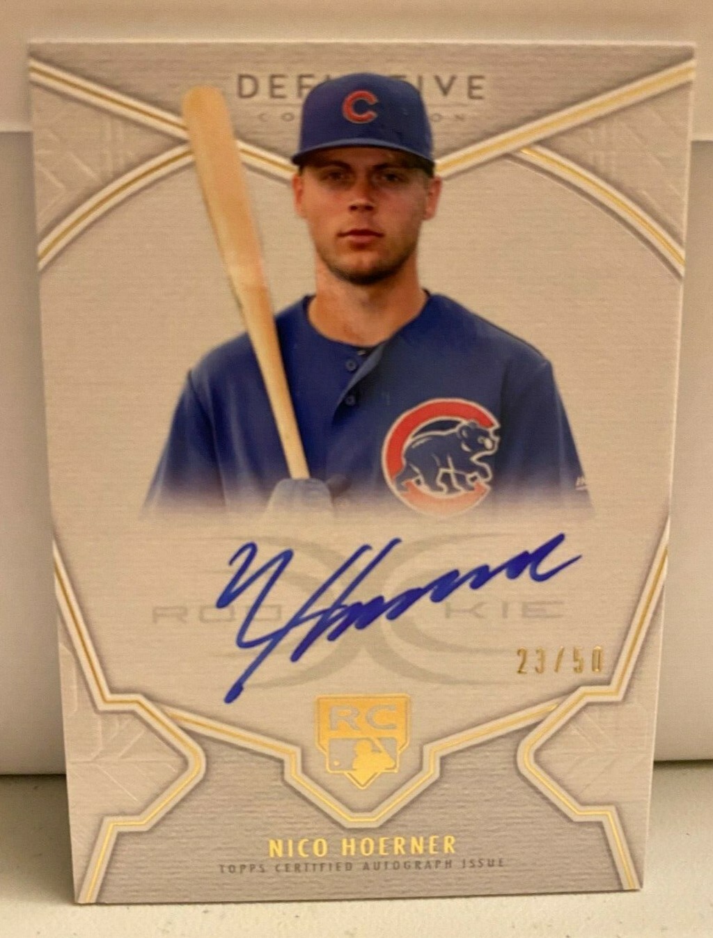 Nico Hoerner 2020 Topps Definitive Autograph Rookie Card #/50 Chicago ...