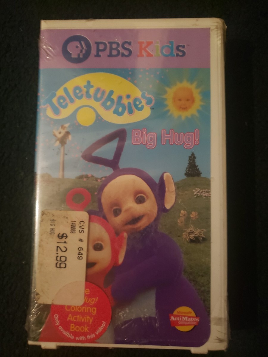 Teletubbies Big Hug Vhs 2000 Pbs Kids Clam Shell