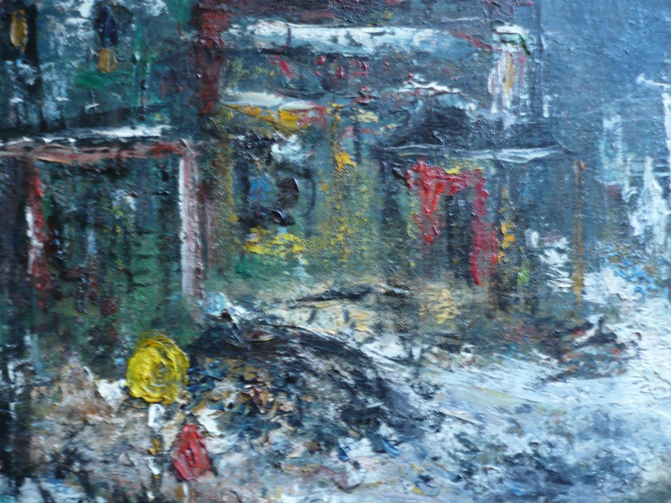 ROGER HOLT LISTED ARIZONA AZ MODERNIST MODERN EXPRESSIONISM VINTAGE OIL ...