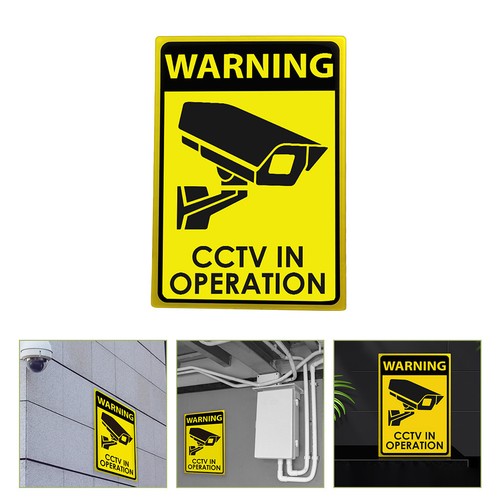 Security Camera Use Sign Self-adhesive Safety Cctv Sticker Recording | eBay