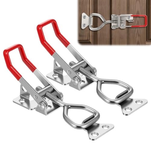 2 Pack 4003 Toggle Latch Clamp, 304 Stainless Steel Adjustable Toggle ...
