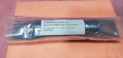 SORD02228 PULL-OFF SPRING D40 4.75x215.4 mm 1X 1018 1047 52 PO#67-MULTI ...