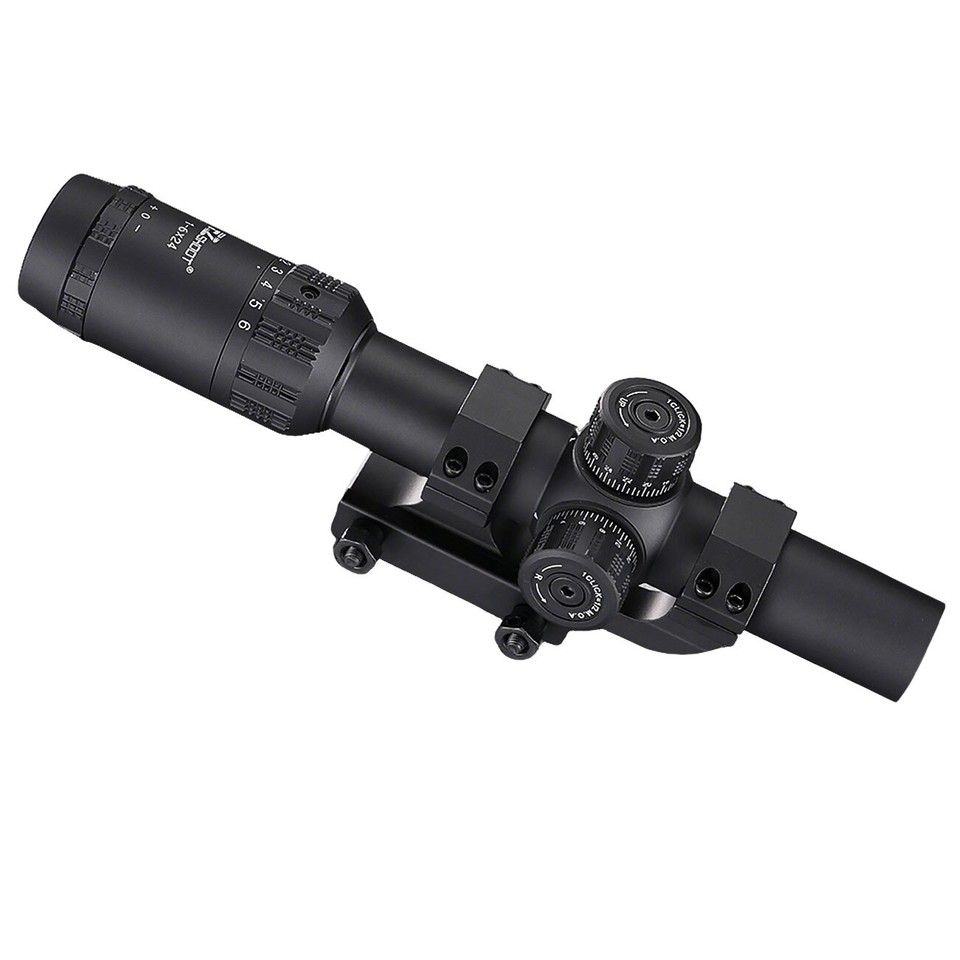 1-6x24 LPVO Rifle Scope Rangefinder Illuminated Reticle HD Optic Scope ...