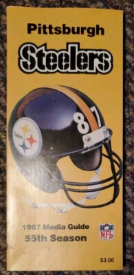 1987 PITTSBURGH STEELERS MEDIA GUIDE: LOUIS LIPPS, JOHN STALLWORTH ...