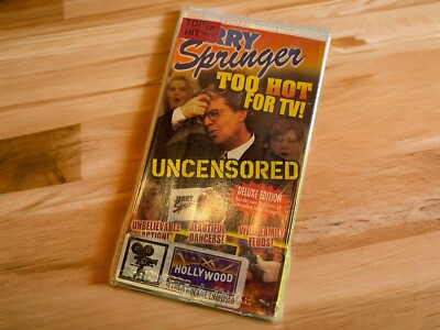 Jerry Springer: Too Hot for TV (VHS, 1998) UNCENSORED DELUXE EDN. RARE ...