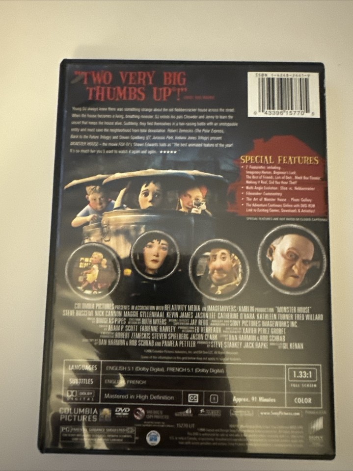 Monster House (DVD, 2006) 43396157705 | eBay