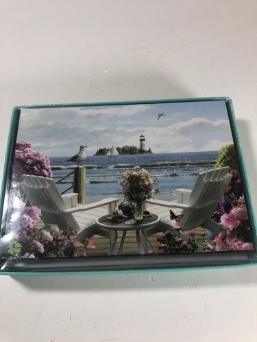 2007 Cape Shore 7 Notecards & Envelopes Alan Giana Beach Lighthouse ...