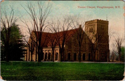 Vassar Chapel Poughkeepsie New York NY Postcard 1908 | eBay