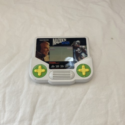Vintage Madden 95 Tiger LCD Electronic Handheld Video Game WORKS! 1988 ...