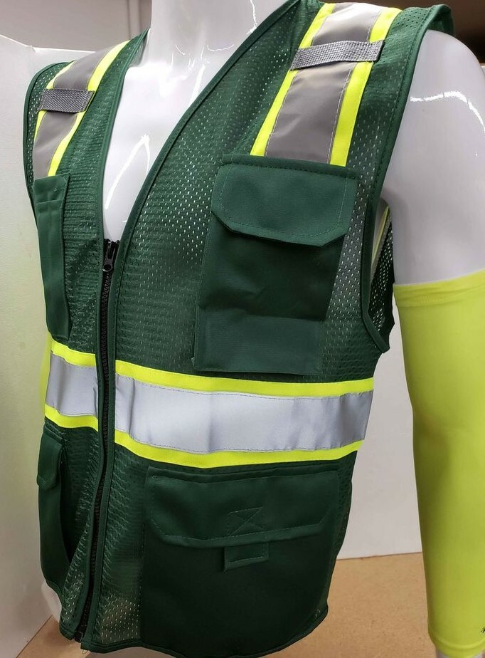 Two Tone High Visibility Reflective Safety Vest in various colors (X ...