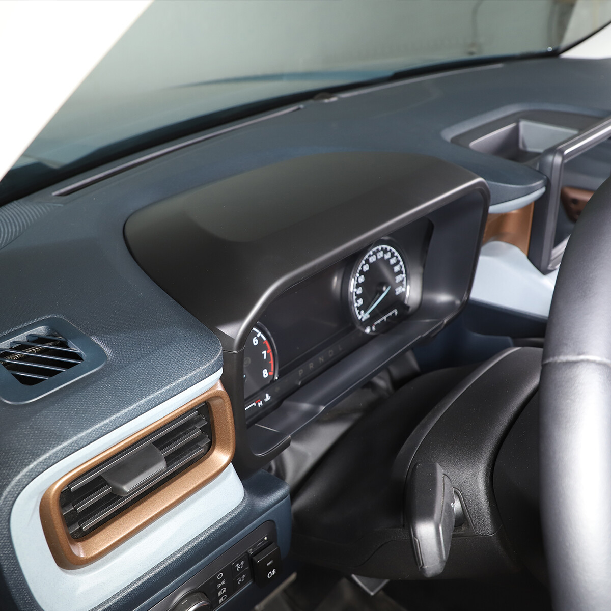 For Ford Maverick 2022+ Matte Black Dashboard Instrument Panel Frame ...