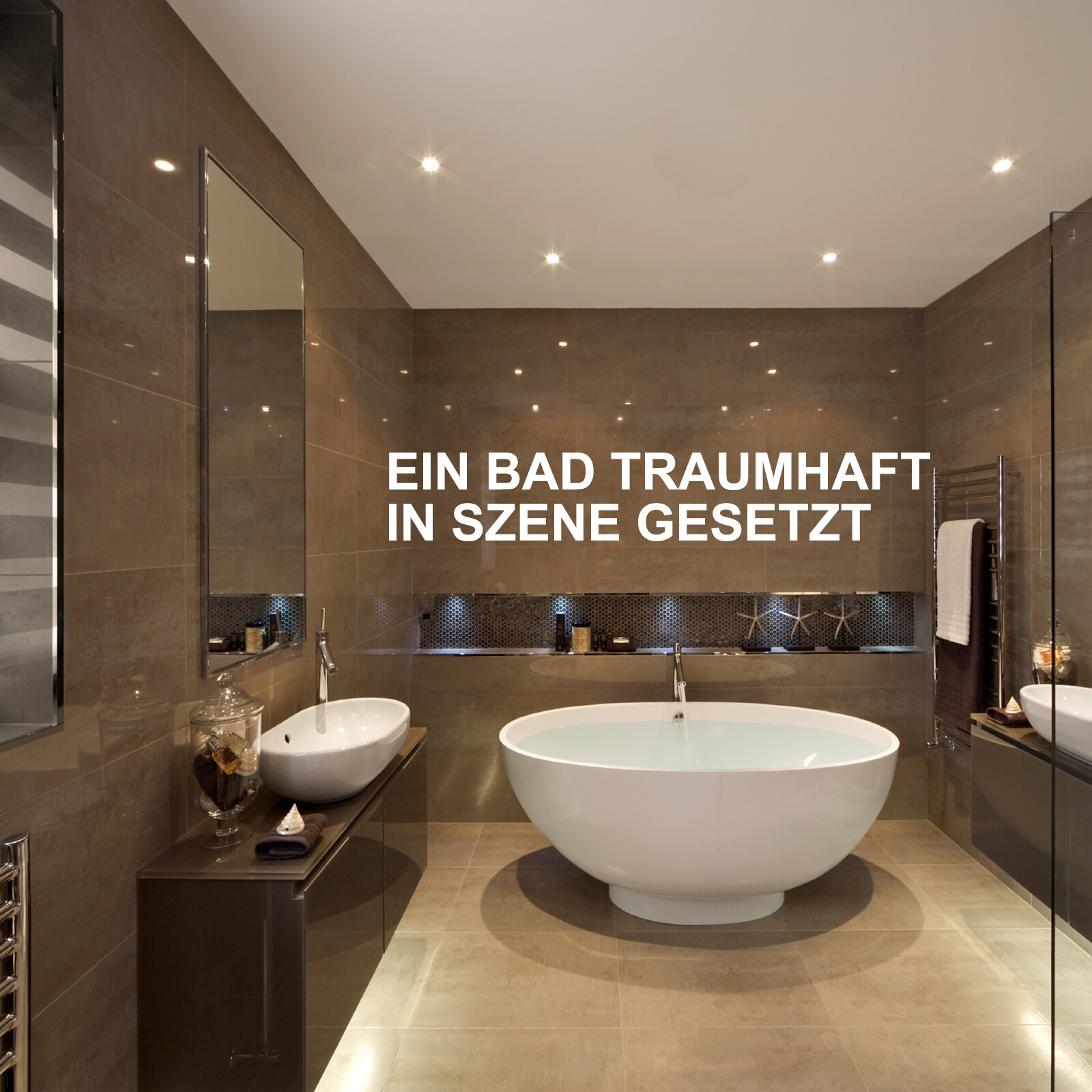 Led Spot über Dusche