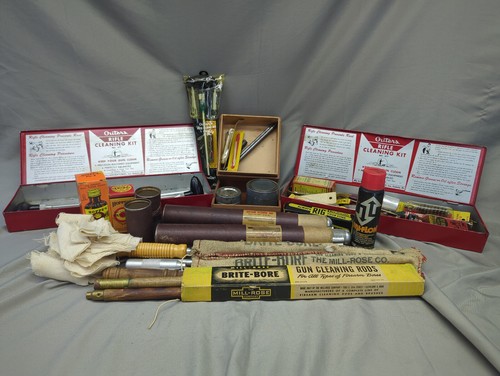 Mixed Lot Of Vintage Gun Cleaning Rods & Kits Brite-Bore Outers Hoppes ...