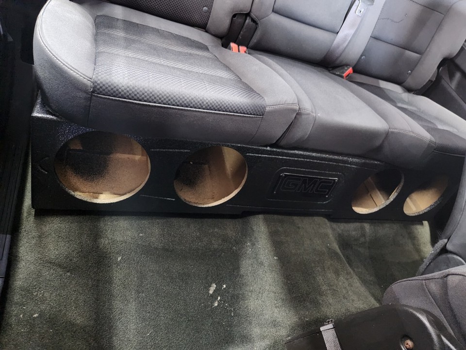 2014 - 2018 Custom GMC Sierra Crew Cab subwoofer box Quad 8" Ported | eBay