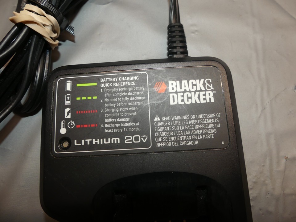 Black Decker LCS20 Lithium 20v Battery Charger | eBay
