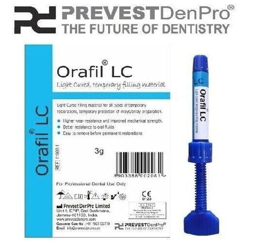 2x Denpro Orafil LC Light Cured Temporary Filling Material Dental (Pack ...