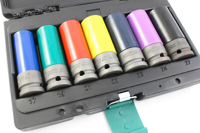 THIN WALL IMPACT SOCKET SET HONITON TRADE QUALITY TOOLS 7pc CRV SPECIAL ...