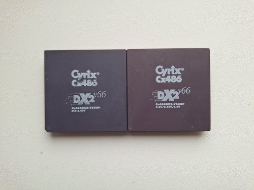 Cyrix Cx486DX2-V66GP 3.3V 3.45V 3.6V 486DX2-66 Vintage CPU GOLD | eBay