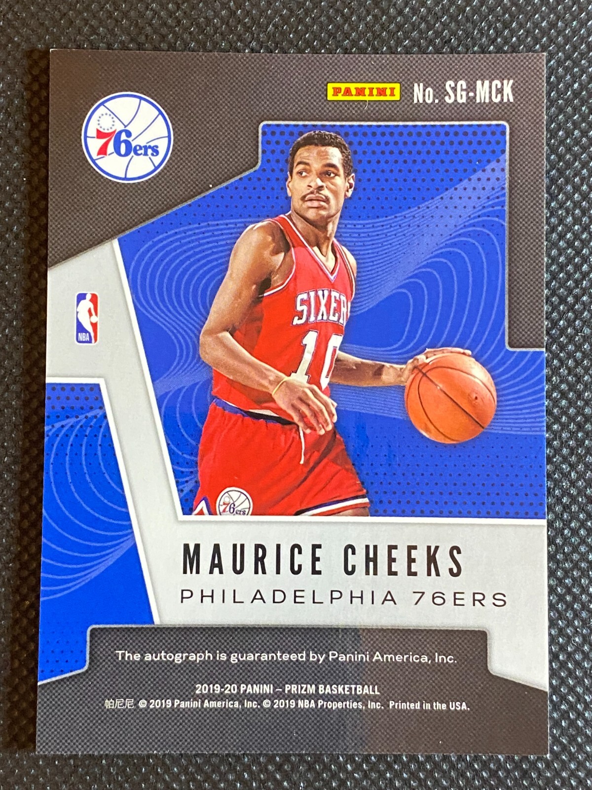2019 MAURICE CHEEKS AUTO PANINI BASE PRIZM SIGNED AUTOGRAPH L298 | eBay