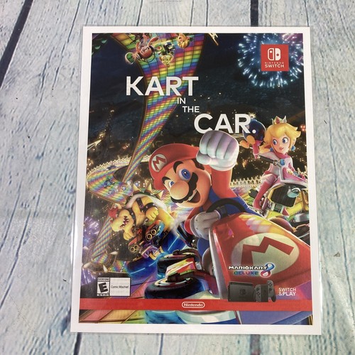 2017 Mario Kart 8 Deluxe Nintendo Switch Print Ad/Poster Promo Art ...