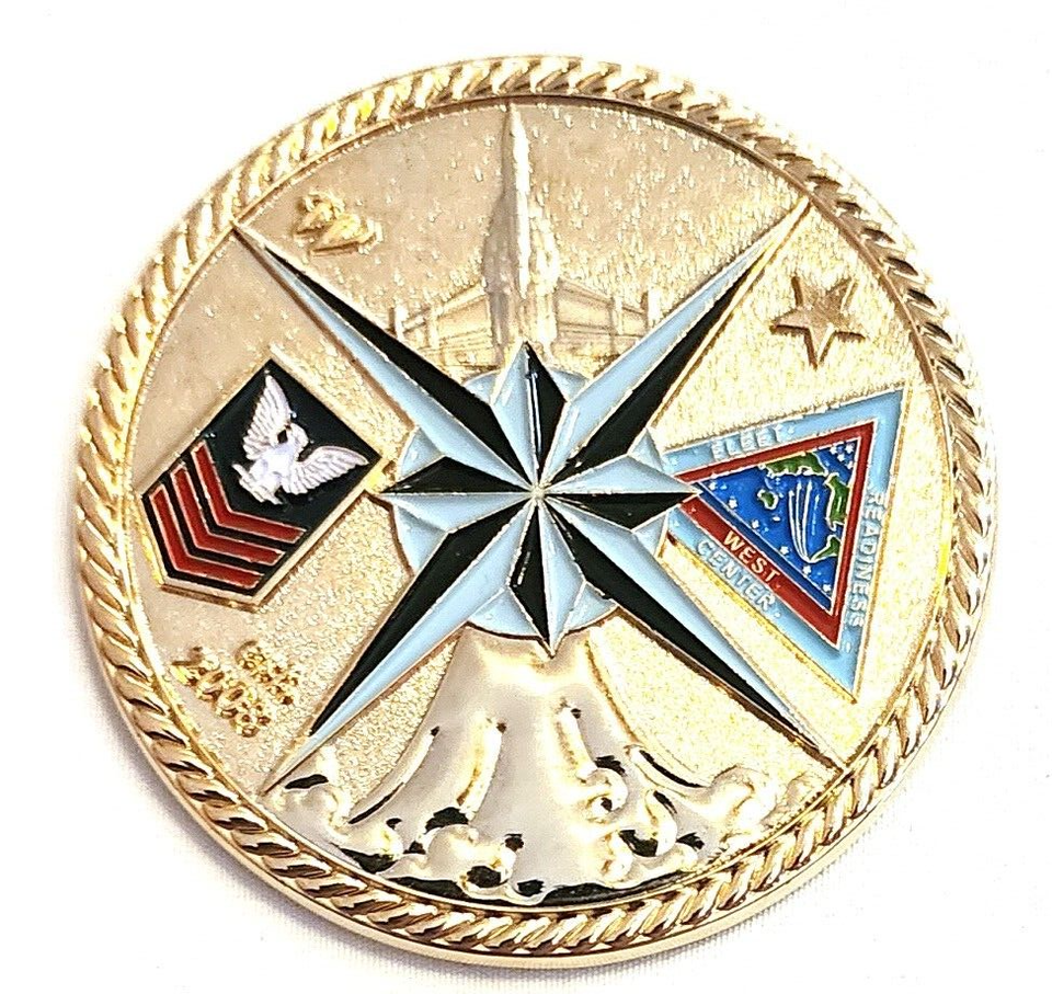 Awesome 2" Navy USN FCPOA Challenge Coin FRC West | eBay