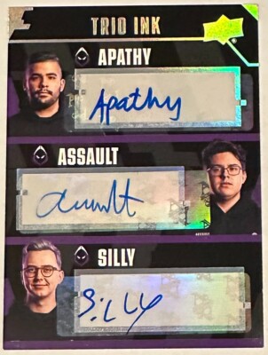 2021 Upper Deck Call of Duty League Trio Ink Apathy Assault Silly #TI ...