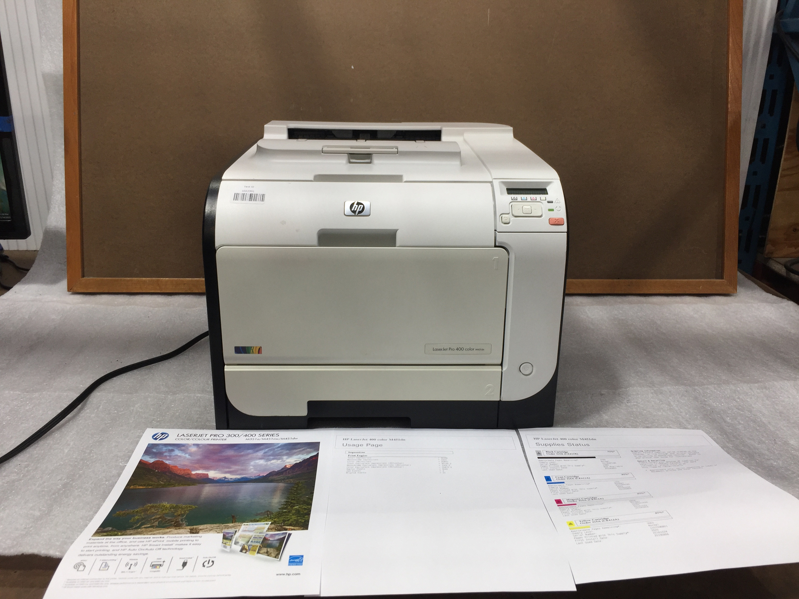 HP LaserJet Pro 400 M451dn Color Laser Printer CE957A 31K Pages TESTED ...