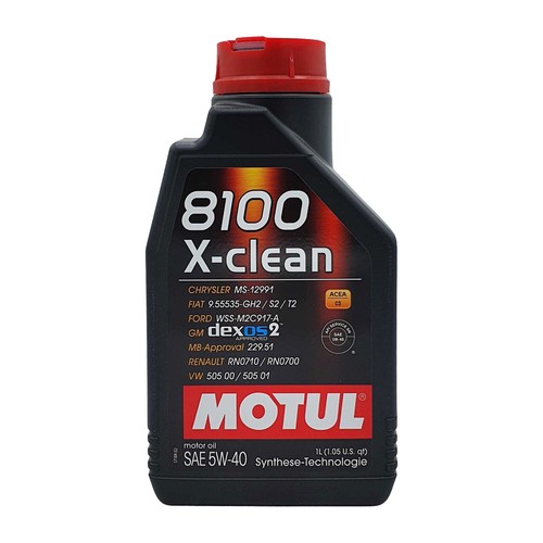 MOTUL 8100 X-Clean SAE 5W-40 Huile De Moteur MB 229.51, Renault RN0710 ...