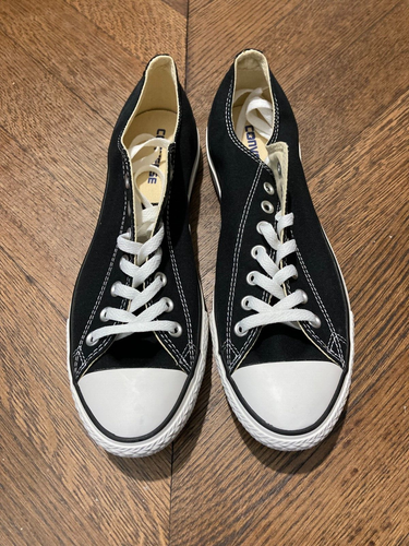 Converse Chuck Taylor All Star Black/White Low Top Sneakers US M10 W12 ...