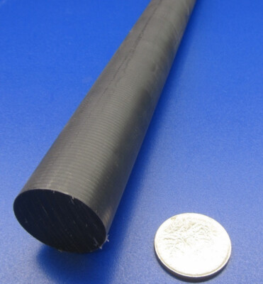 ABS Black Round Rod, 1.25" (1 1/4") Diameter x 48" Long | eBay