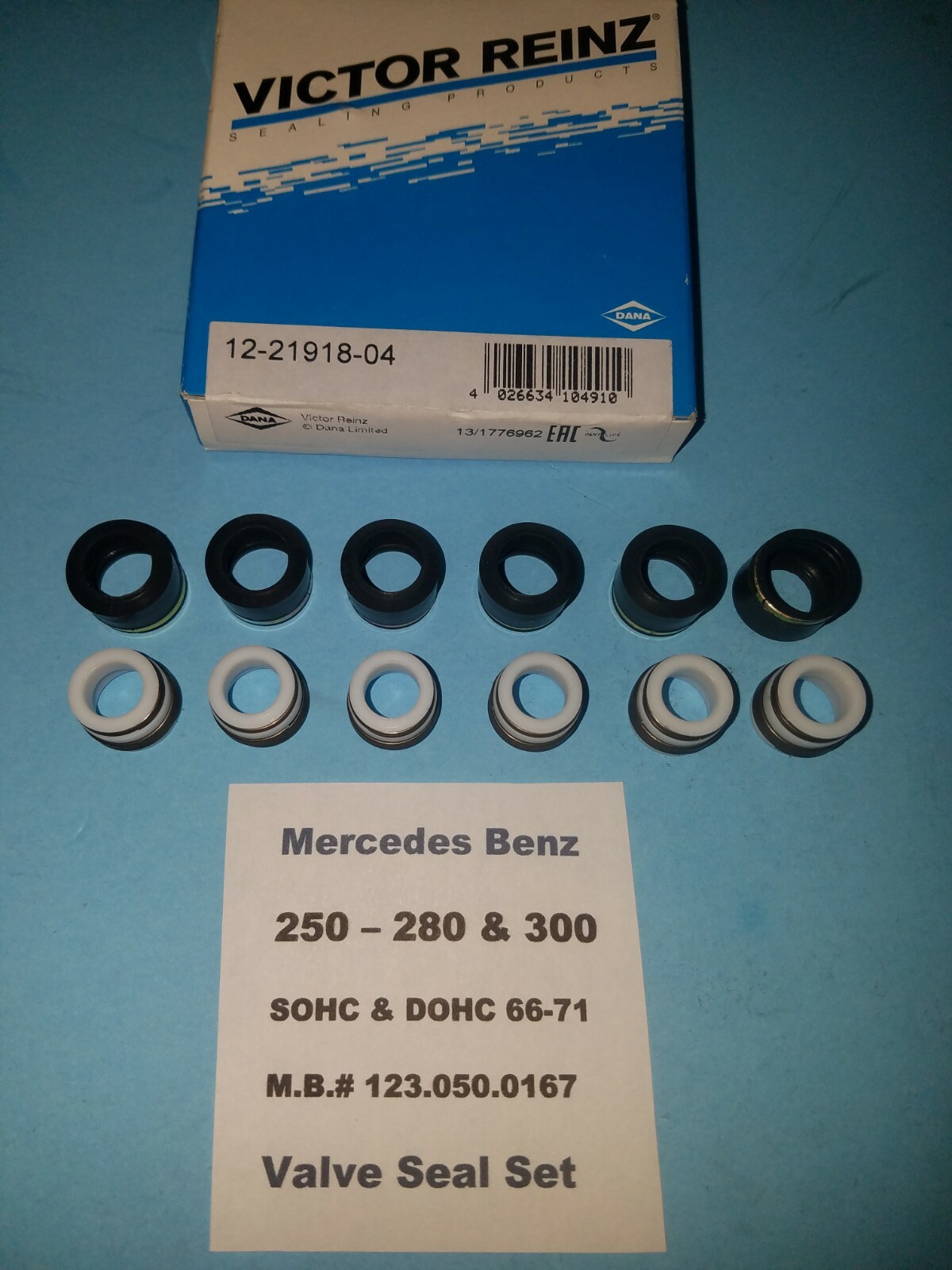 Mercedes Benz M110 2.8 Engine Valve Seal Set - 250,250C, 280, 280C ...