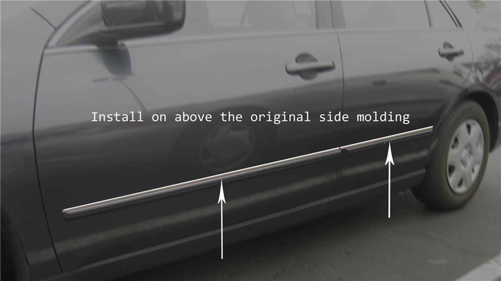 For gmc ENVOY Flexible Chrome Body Side Molding Trim Kit 2002 2003 2004 ...