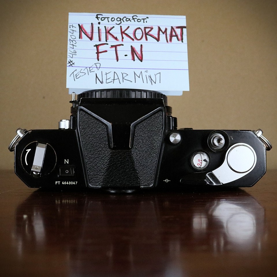 Nikon Nikkormat FTN, Black, Film Camera, Near Mint, Tested Working ...