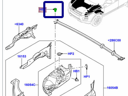 GENUINE LAND ROVER FENDER APRON BOLT M8 X 21MM RANGE ROVER EVOQUE SET ...