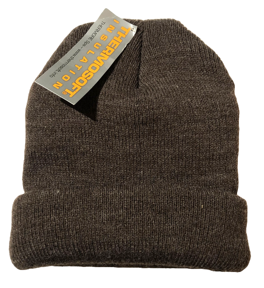 ThermoSoft Insulation 40 Gram Beanie Youth Boys Brown Knit Winter Hat, One Size | eBay