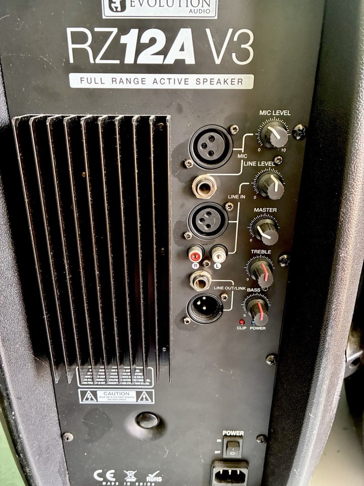 Evolution Audio RZ12A V3 12" 1000W Active DJ Disco PA Stage Speakers - (8078541) | eBay UK
