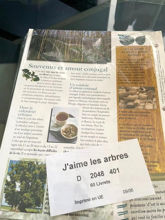 J'AIME LES ARBRES Lot 60 livrets/fiches, double pages, neufs sous ...