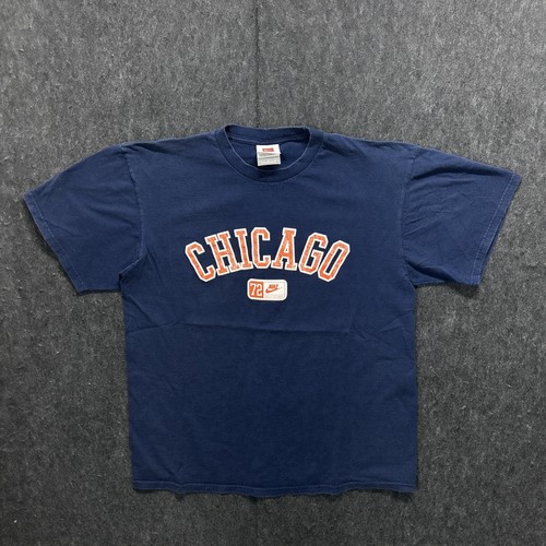 Vintage Y2K Nike Sportswear Chicago Spell Out T Shirt Size Large | eBay
